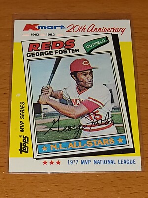 REDS GEORGE FOSTER 1982 TOPPS KMART 20TH ANNIVERSARY #32 OF 44 | eBay