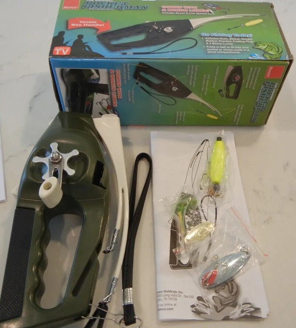 Ronco PF100100GENB Pocket Fisherman Spincasting Outfit with 2 Bonus ...