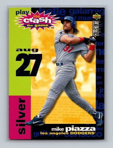 1995 UD Collector's Choice Mike Piazza Crash the Game Silver #CG15 ...
