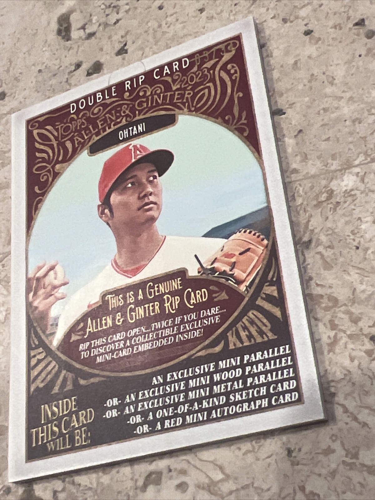 2023 Topps Allen & Ginter Shohei Ohtani/Nolan Ryan Double Rip Card 3/34 ...