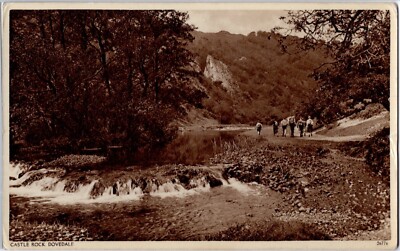 Castle Rock, Dovedale, Peak District, England, RPPC Real Photo Postcard ...