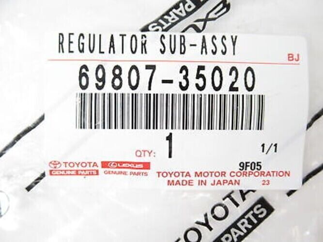 TOYOTA Genuine 4Runner Tailgate Power Window Regulator 2003-2009 OEM ...