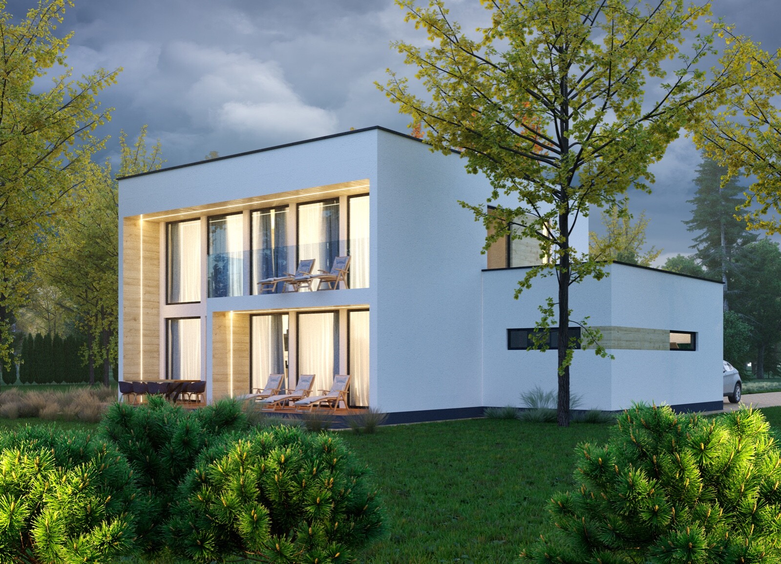 2690 SQ.FT ECO SOLID TIMBER AIRTIGHT PANEL HOUSE KIT. MASS WOOD CLT ...