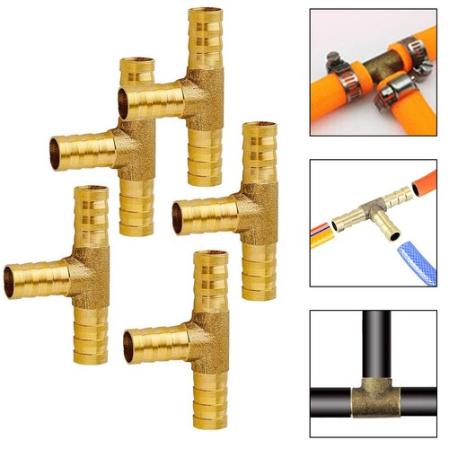 Brass Tee 3WAY Fittings Splitter Connector for Various Hose ...