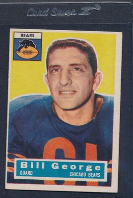 1956 Topps #047 Bill George Bears EX *548 | eBay
