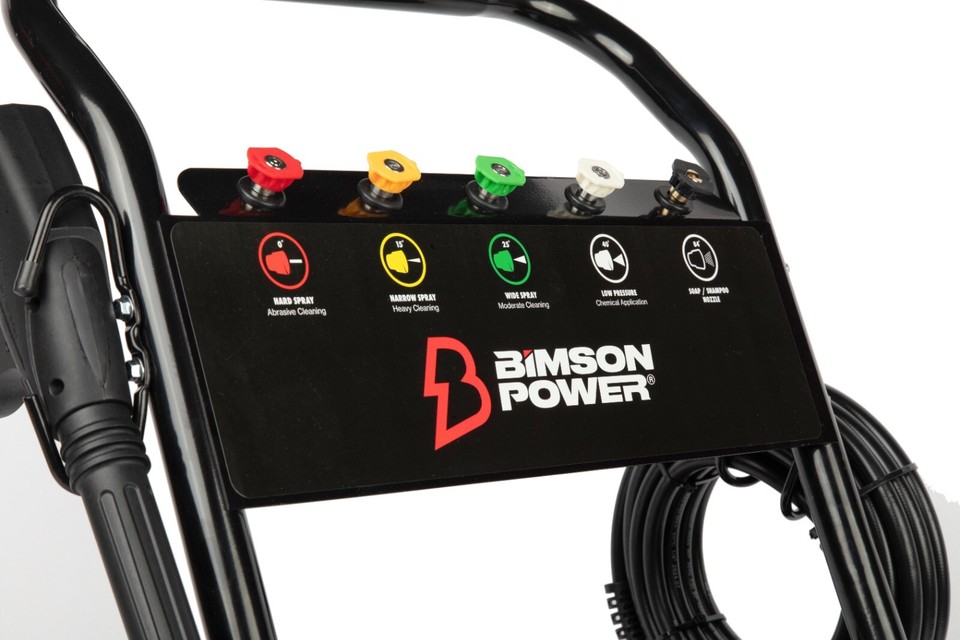 Bimson Power Petrol Pressure Washer 2900PSI Jet Wash Power Washer 5 ...