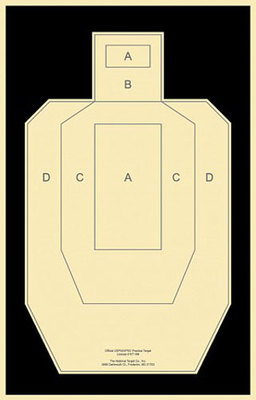Official USPSA / IPSC Practice Targets [22.5"x34.5"] (6 targets), dark ...