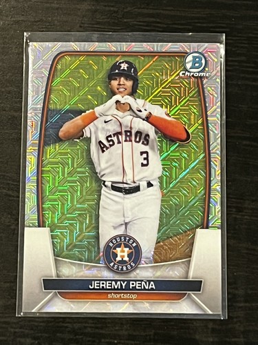 2023 Bowman Chrome Mega Box Mojo Refractor Jeremy Pena Card #77 | eBay
