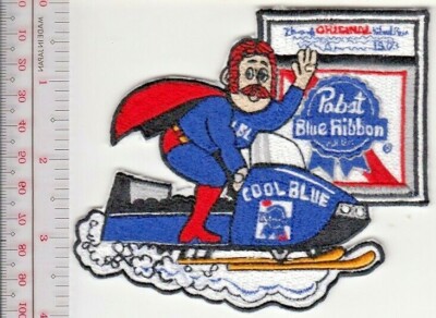 Beer Snowmobile Pabst Blue Ribbon Beer Cool Blue Snowmobile 1970's Ads ...