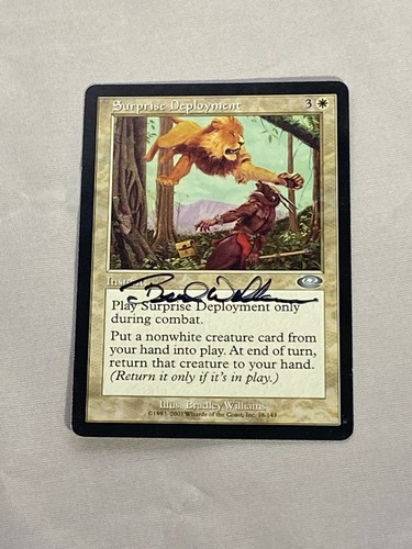 MTG Surprise Deployment Artist Proof and Signature Signed Williams | eBay