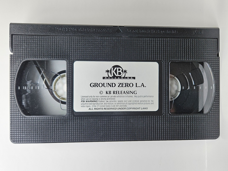 VHS Ground Zero L.A. KB Releasing HORROR ACTION X K.B. | eBay
