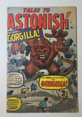 Tales to Astonish #12 1st appearance Gorgilla Jack Kirby Atlas Comics ...