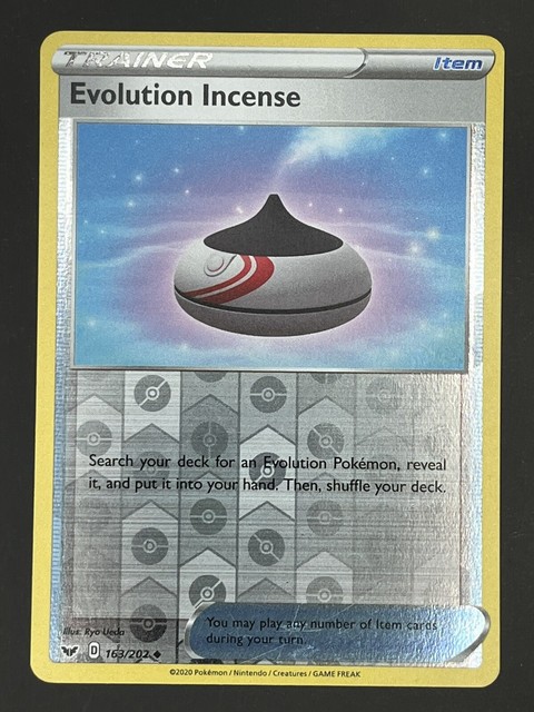 Pokémon TCG Evolution Incense Sword & Shield Base Set 163/202 Reverse ...