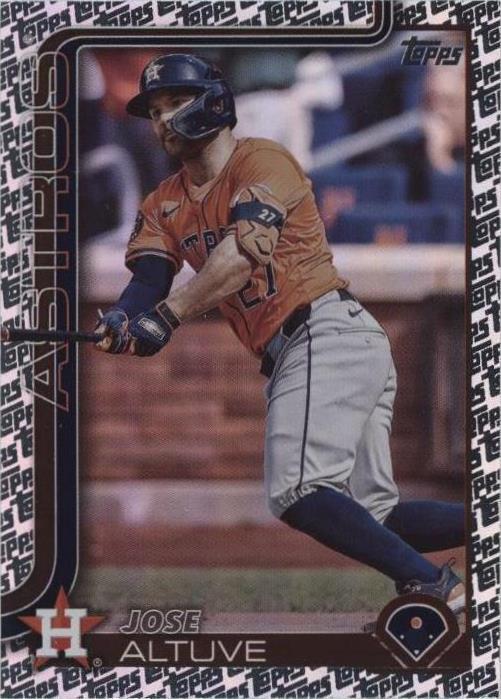 2025 Topps Series 1 - Jose Altuve #260 Topps Foil Pattern for sale ...