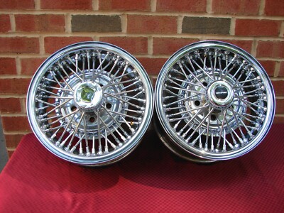 TUR-SPOKE 14X6 CHROME WIRE WHEELS 5X4.5 BC FORD MOPAR AMC | eBay