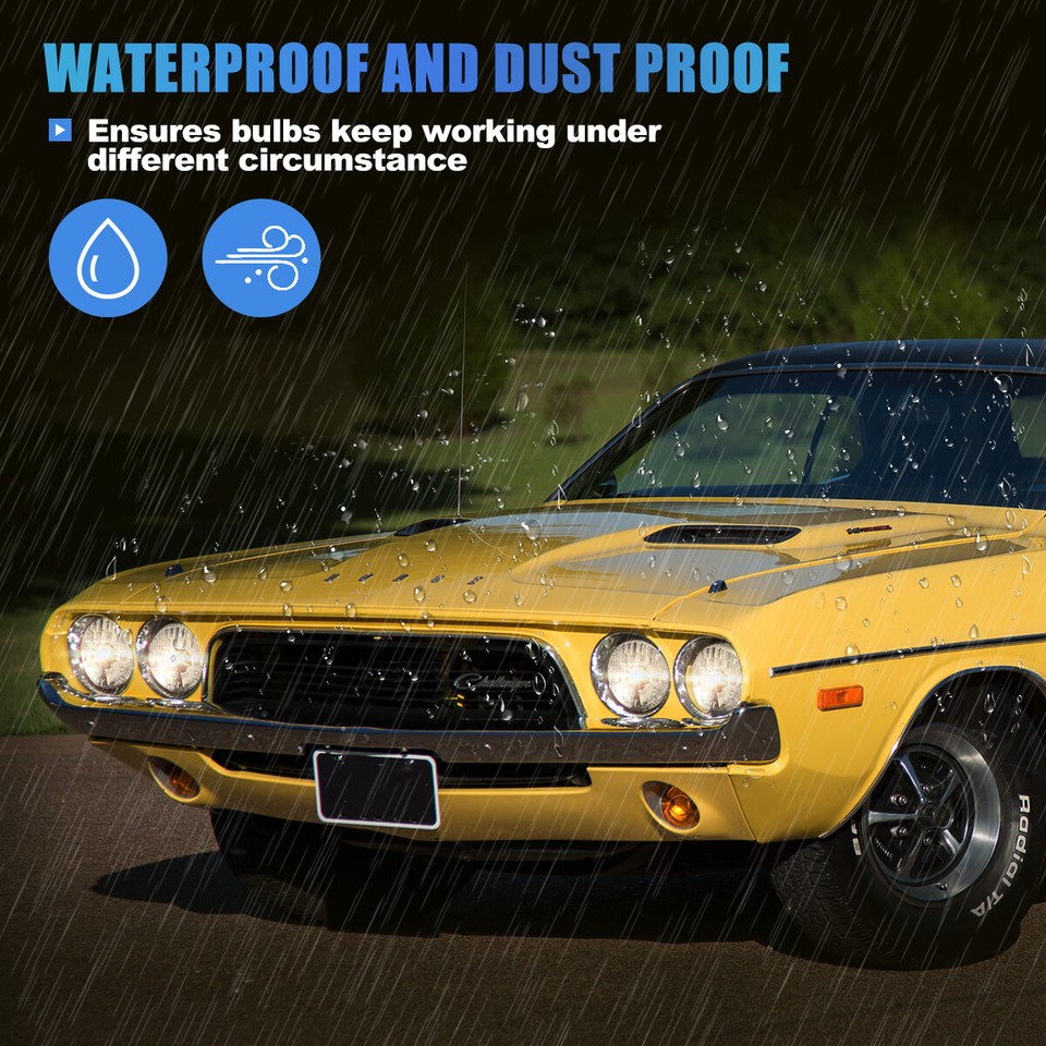 7" Round Conversion Head Lights For 1969-1974 Ford F100 Pikcup /75-76 ...