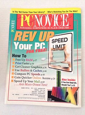 PC Novice Magazine Rev Up Your PC April 1997 022717NONRH | eBay