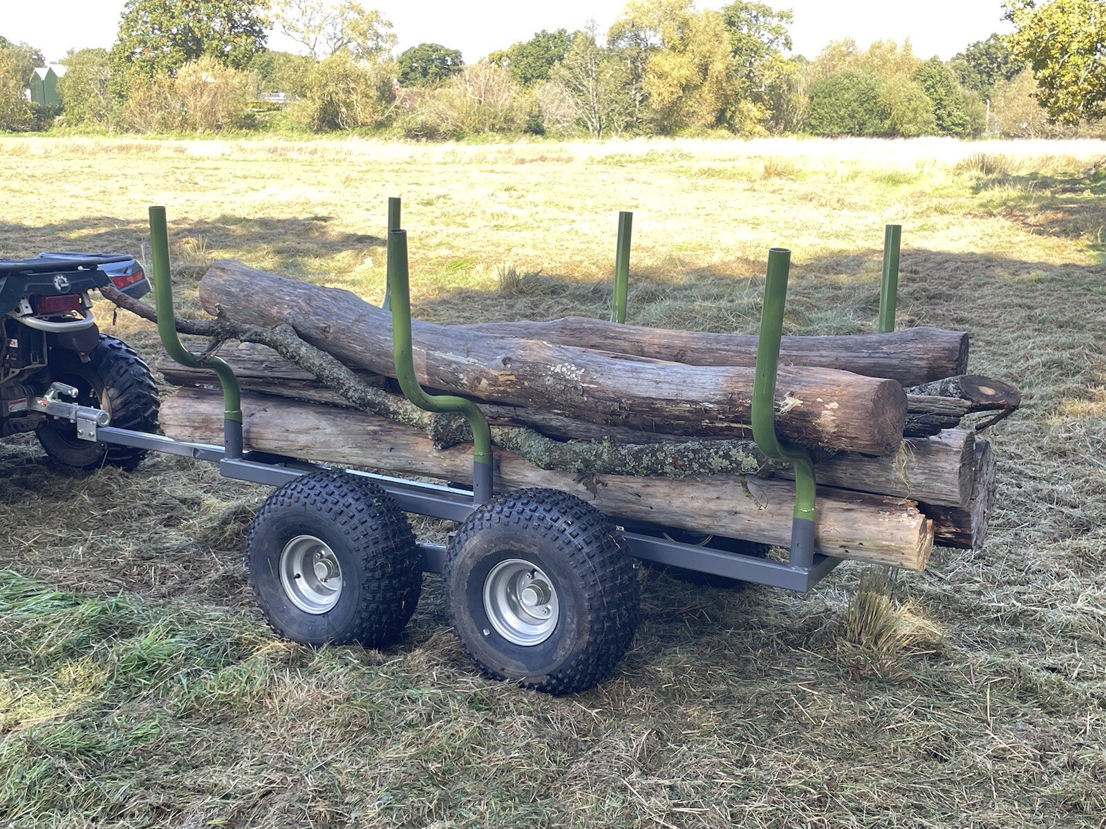 Quad Bike Timber Trailer, tractor or side by side, ATV, forestry ...
