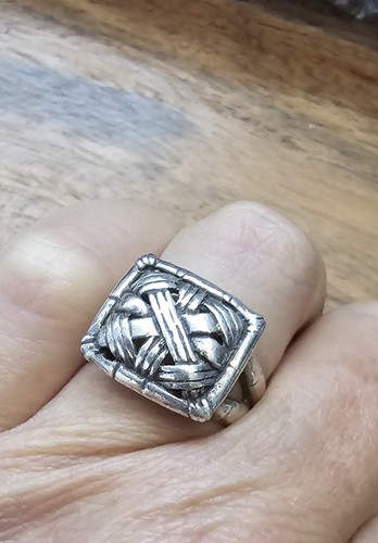 John Hardy Woven Ring Size 7.5 ~ 10.37 Grams Sterling Silver | eBay UK