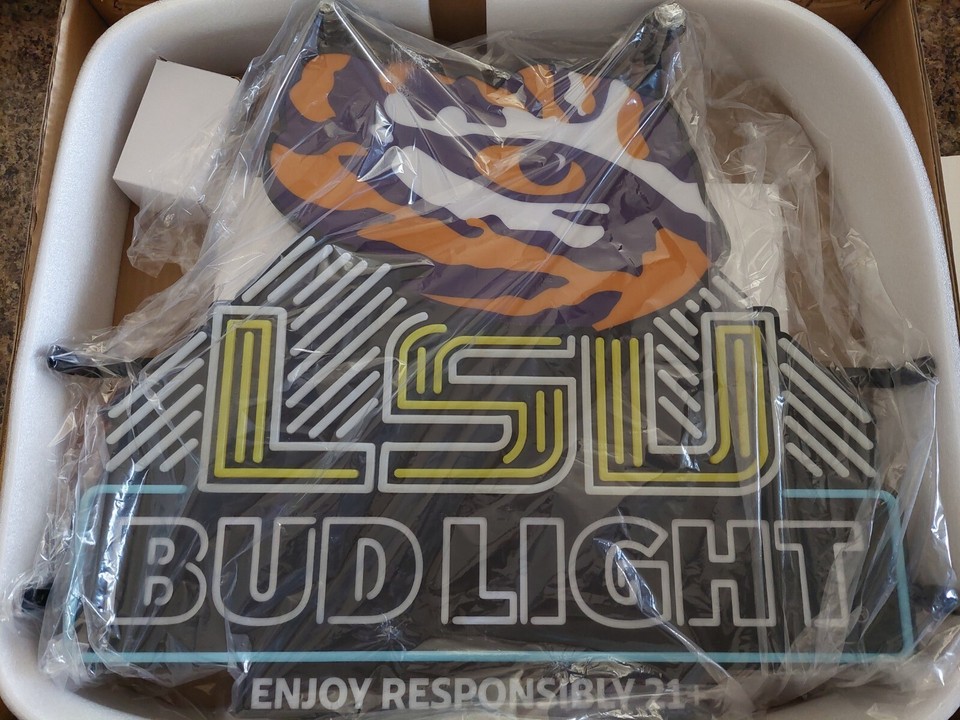 LSU Tigers led sign Bud Light | eBay