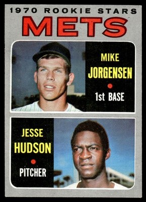 1970 Topps Mets Rookies - Mike Jorgensen/Jesse Hudson New York Mets ...