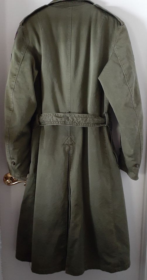 Vintage U.S. Army OG-107 Cotton Sateen Overcoat - 3rd Army Specialist ...