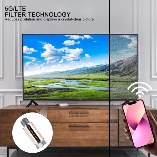 2Pcs 5G Filter Improves Antenna Amplifier Signals - LTE for TV Black | eBay