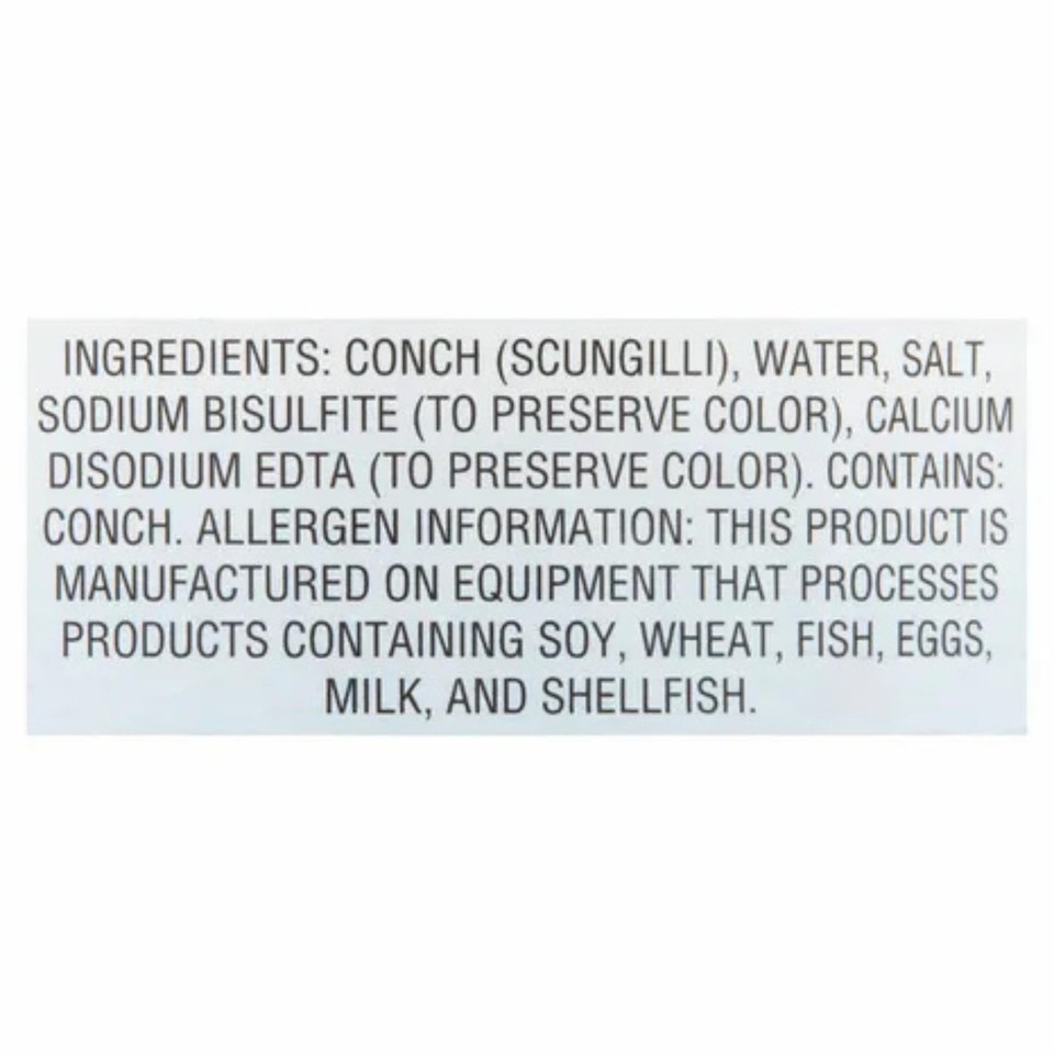LaMonica Fine Foods Scungilli (Sliced Conch), 29 oz – Wild Caught ...