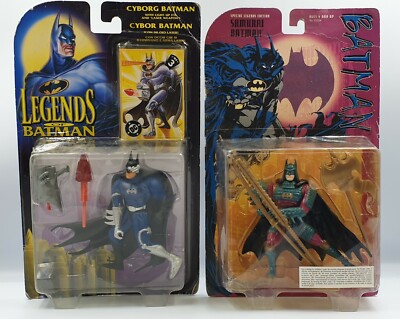 BATMAN : CYBORG BATMAN & SAMURAI BATMAN ACTION FIGURES MADE BY KENNER ...