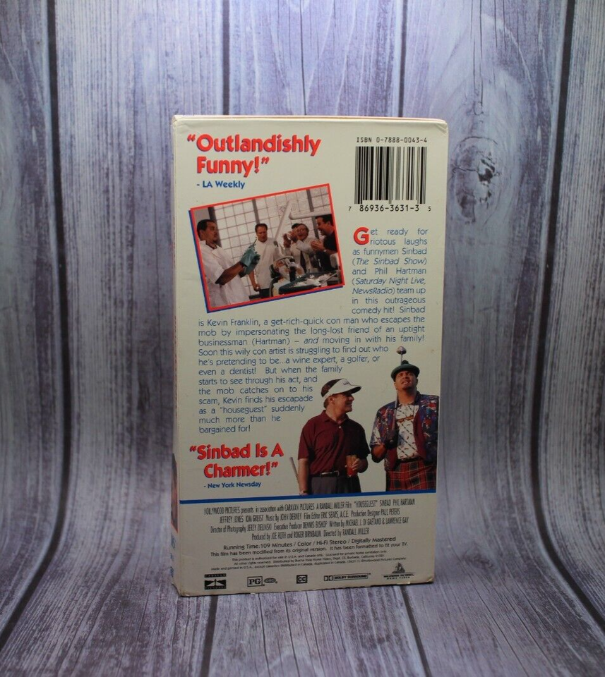 RARE Houseguest (VHS Tape, 1995) Sinbad, Phil Hartman House Guest ...