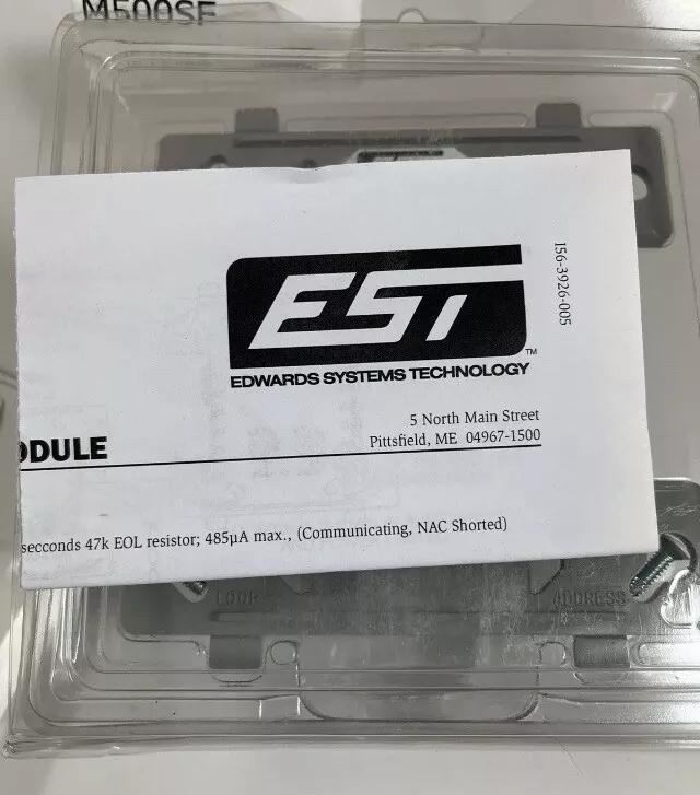 EDWARDS EST M500SF SUPERVISED CONTROL MODULE FIRE ALARM (Bright white ...
