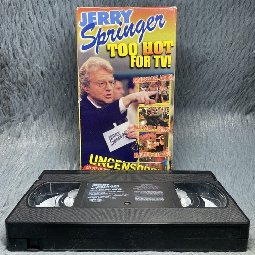 Jerry Springer Too Hot for TV Uncensored VHS Tape 1996 Documentary ...