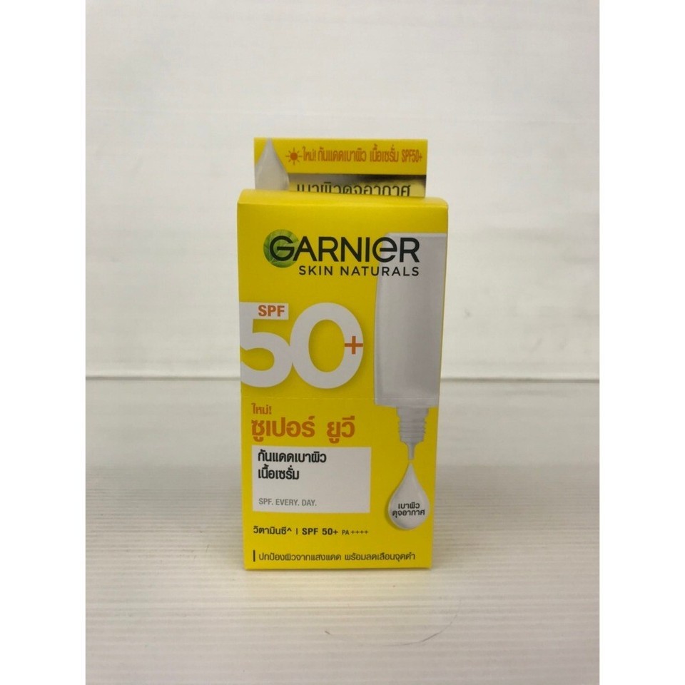 2x Garnier Super UV Invisible Serum Sunscreen light texture SPF 50+/PA ...