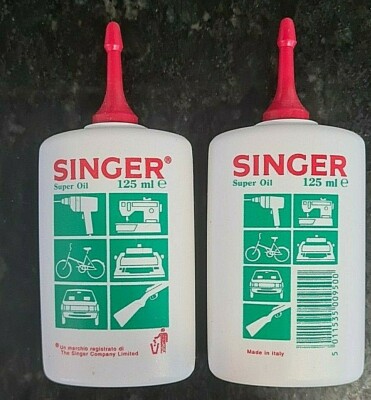 2 x Singer Sewing Machine Oil Super Fine Quality - 125ml Bottle ...