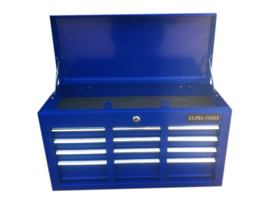 162 US PRO TOOLS BLUE MECHANICS 6 DRAWER TOOL STORAGE CHEST BOX CABINET ...