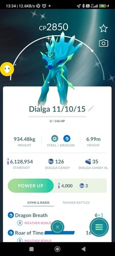 Pokémon Shiny Dialga ( Origin Forme ) Legacy ( Time Of Roar ) GO | eBay