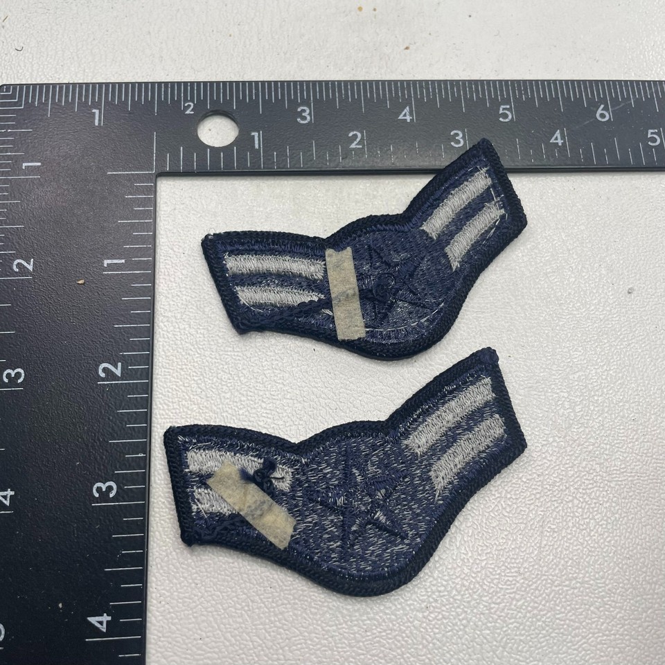 SMALL SIZE AIRMAN FIRST CLASS USAF U.S. Air Force Rank Patch Lot 28MU ...