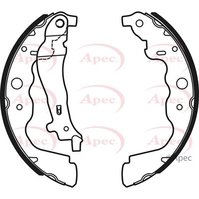 Brake Shoes Set For Dacia Duster 1.6 SCe 115 Apec Rear 6001549703 ...