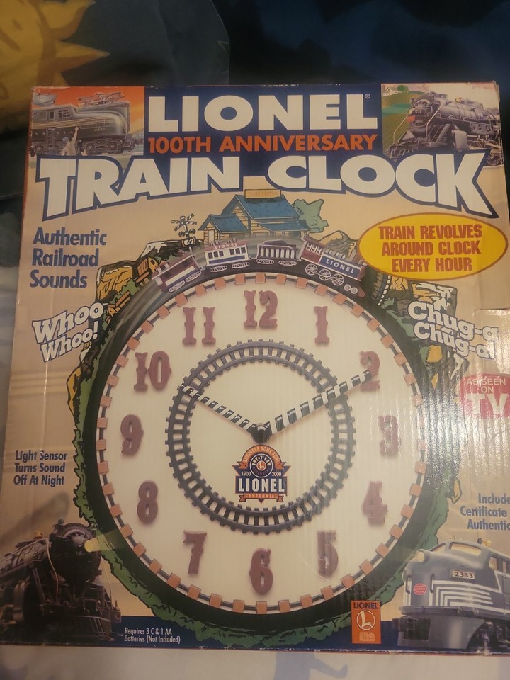 Lionel 100th Anniversary Train Clock (7183) mint condition unopened. | eBay