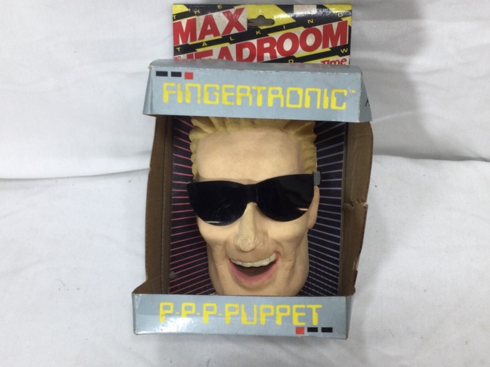 NEW 1987 Vintage Max Headroom MTV Sponge Finger Puppet Fingertronic ...