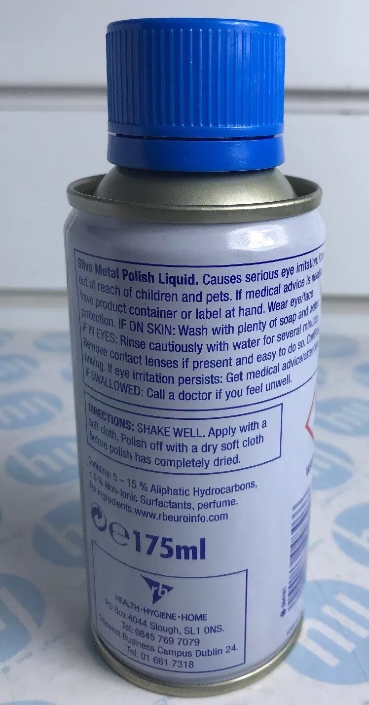 Silvo Metal Duraglit Gold Silver Chrome Polish Tarnish Guard 175ml ...