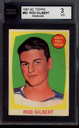 1961 TOPPS #62 ROD GILBERT RC ROOKIE KSA 3 | eBay