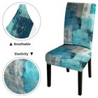 Turquoise Teal Slipcover Stretch Removable Washable Parson Chair Covers ...