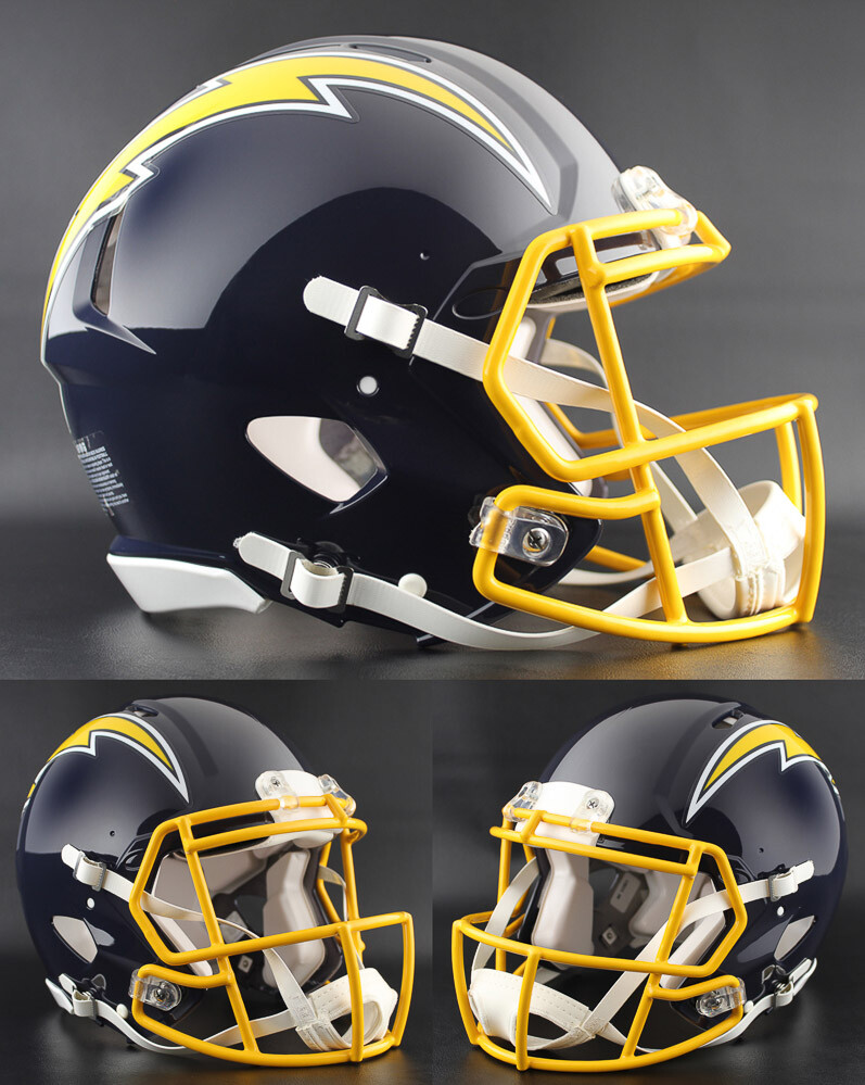 SAN DIEGO CHARGERS 1974-1987 THROWBACK Riddell SPEED Authentic Football ...