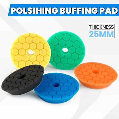 Hex Logic Foam Polishing Sponge Pads 5/6/7 Inch Buffing Pad for Car ...