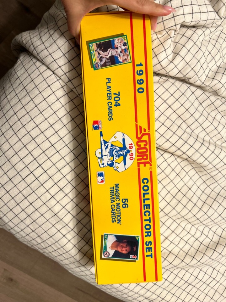 1990 SCORE MLB BASEBALL COLLECTOR SET - 704 PLAYER CARDS MARK GRACE BOX ...