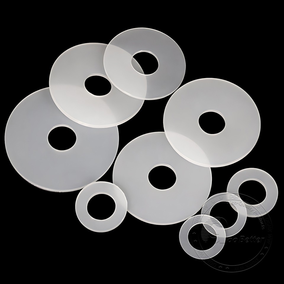 10pcs x Silicone Plain Flat Washer O Rings Sealing Gaskets Ring Food ...