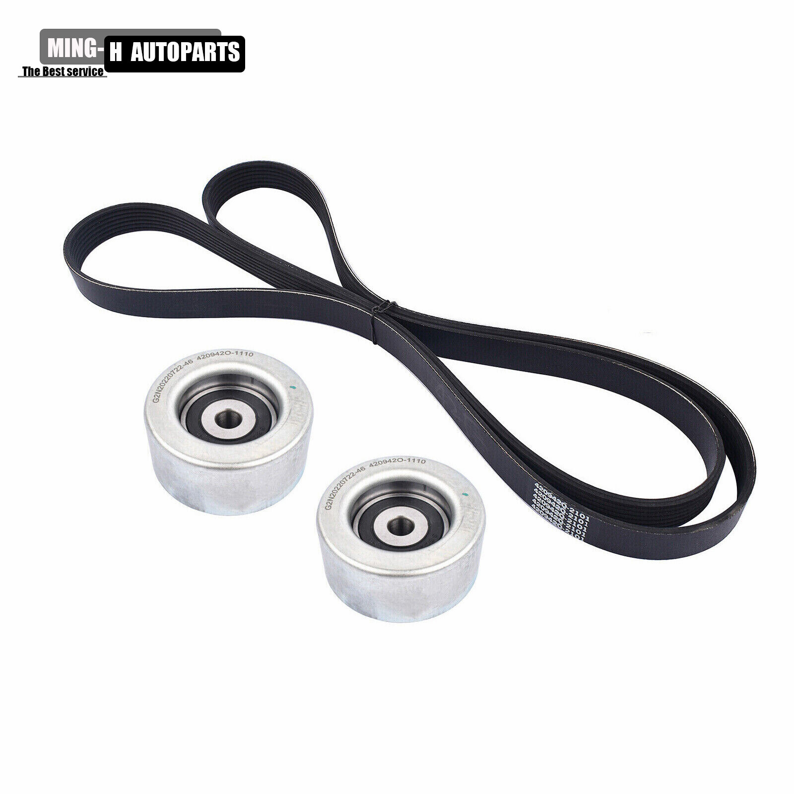 Drive Belt w/ Idler Pulley Kit For Lexus ES350 RX350 Toyota Avalon ...