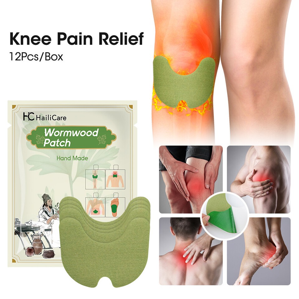 Wormwood Knee Pain Relief Patches Herbal Plaster Joint Ache Knee Pain ...