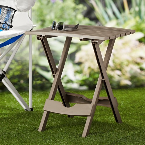 Quick-Fold Compact Side Table Folds quickly and compactly for easy ...